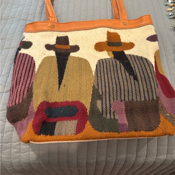 Bags | Colorful Woven Tote Bag | Poshmark